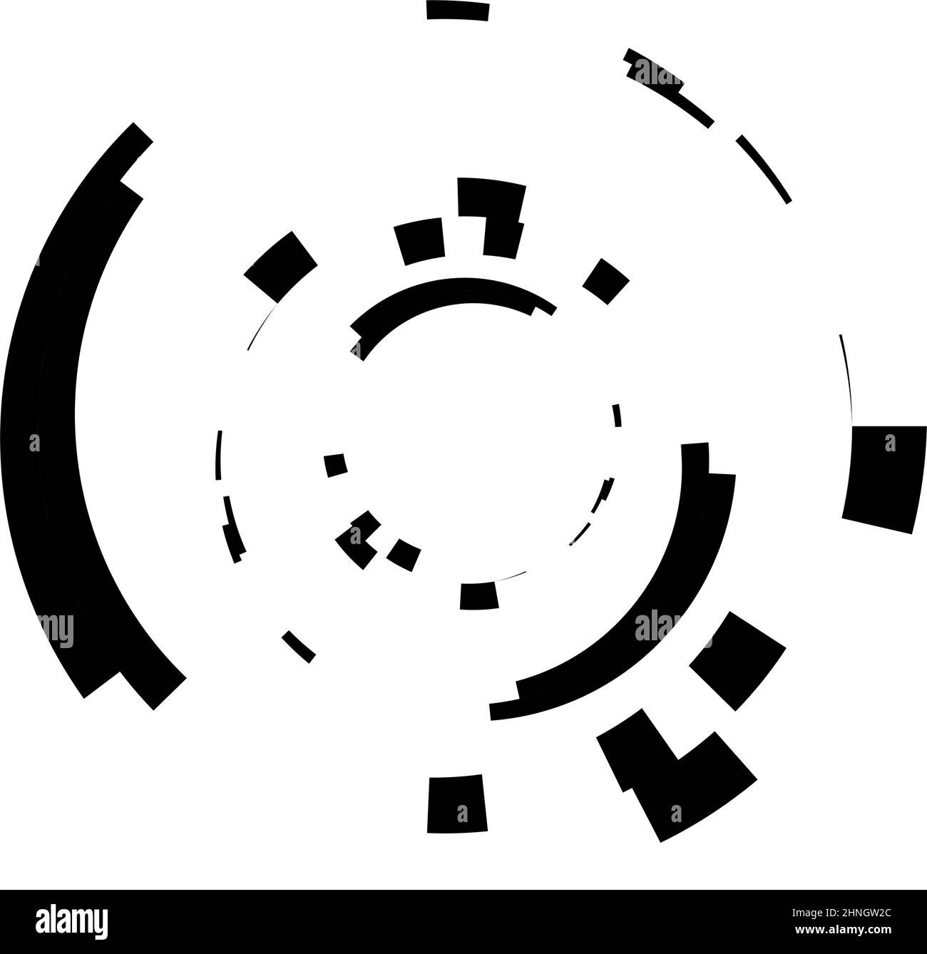 Abstract circle graphic. Geometric circle, ring design element ...