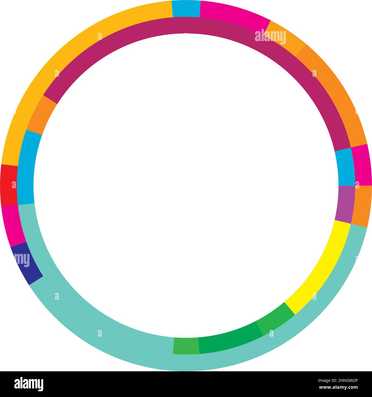 Abstract Circle Graphic Geometric Circle Ring Design Element Circular Concentric Angular