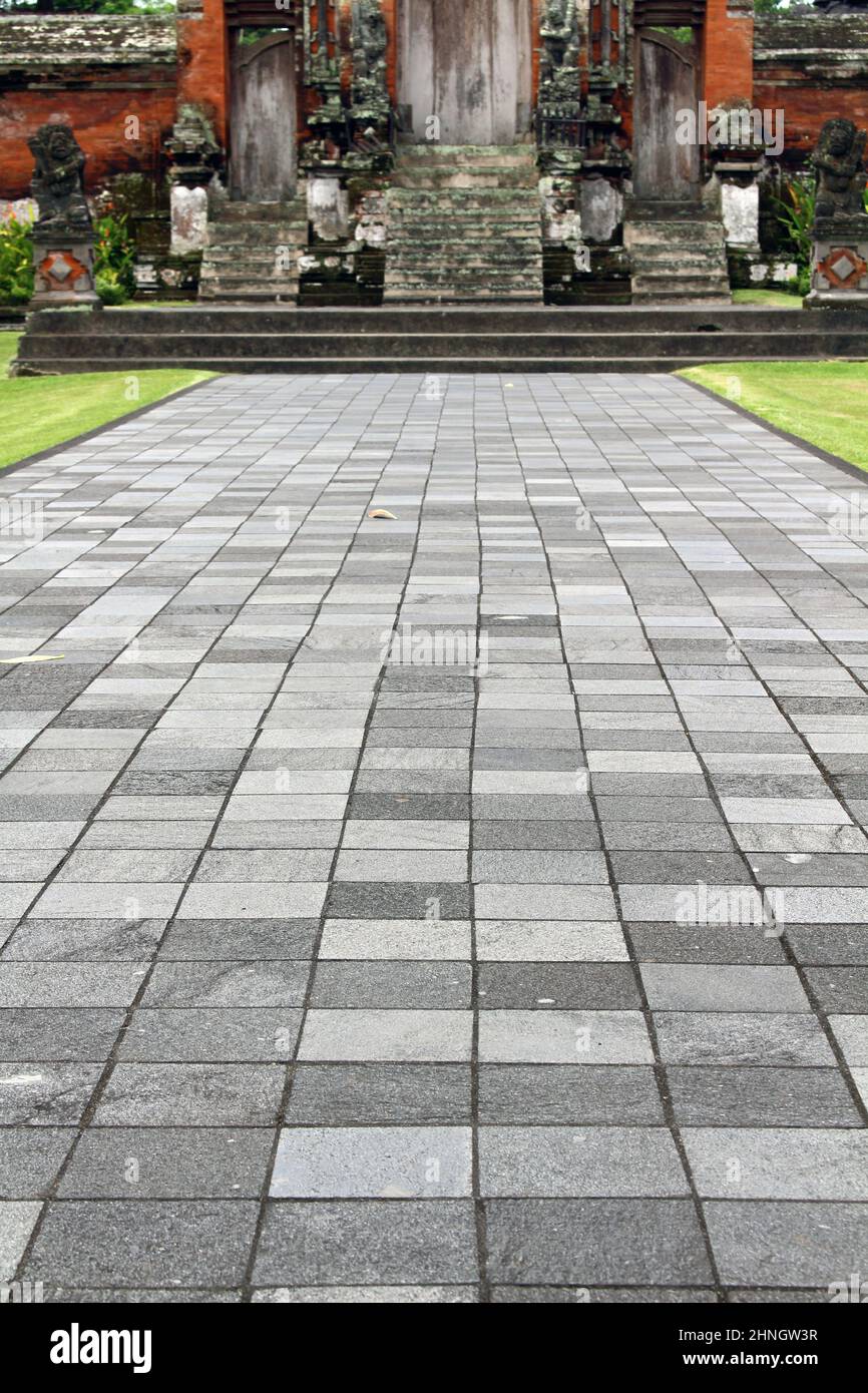 Pavement around Taman Ayun Temple, Bali. Taken January 2022 Stock Photo ...