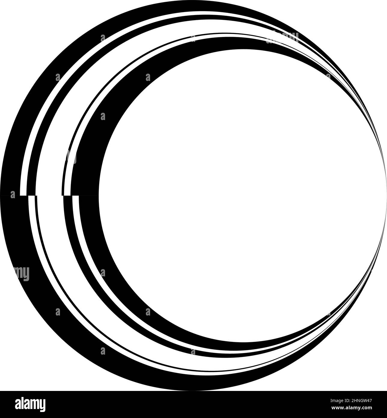 Abstract circle graphic. Geometric circle, ring design element ...