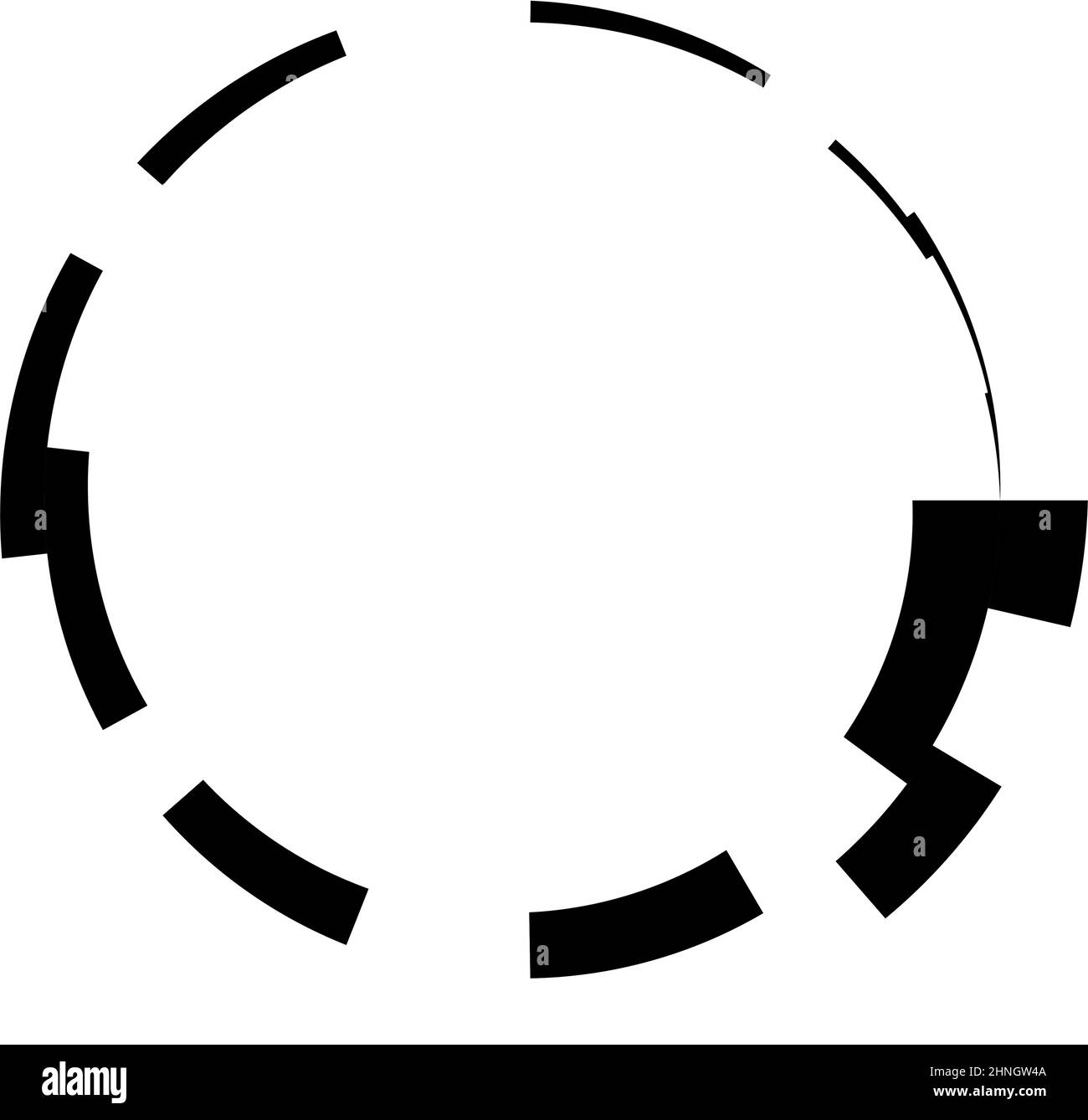 Abstract Circle Graphic Geometric Circle Ring Design Element Circular Concentric Angular