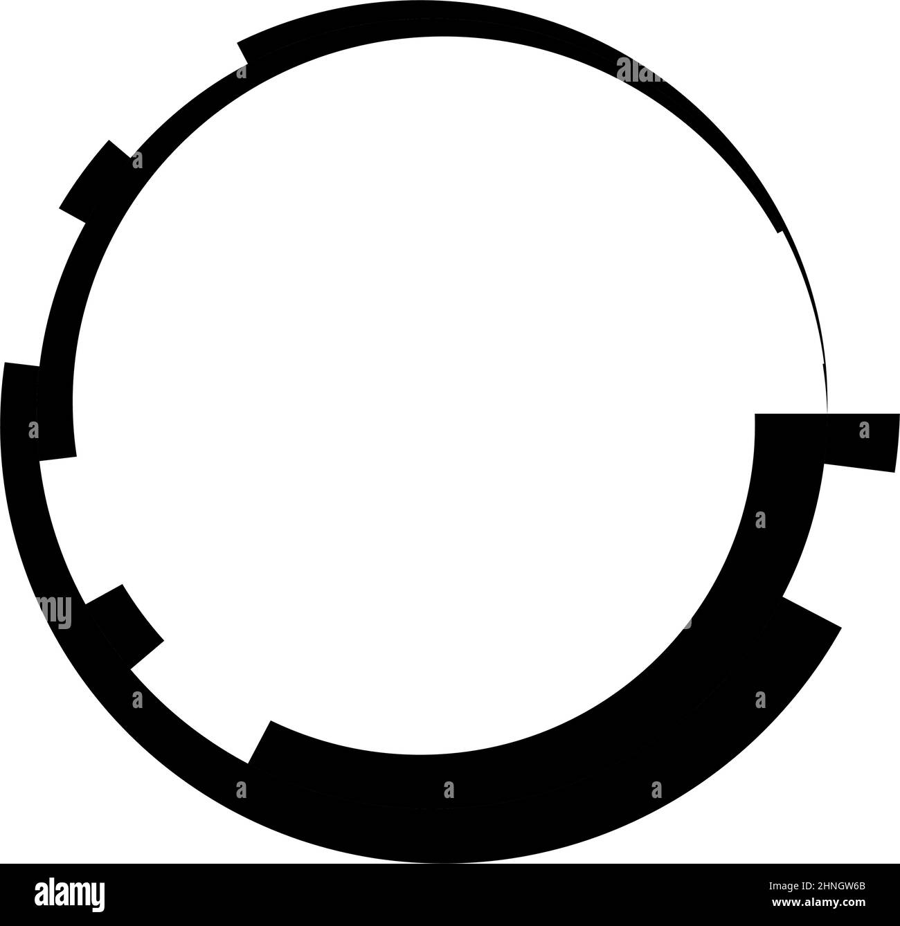 Abstract circle graphic. Geometric circle, ring design element ...