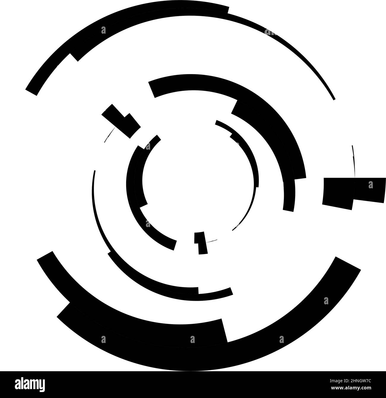 Abstract circle graphic. Geometric circle, ring design element ...