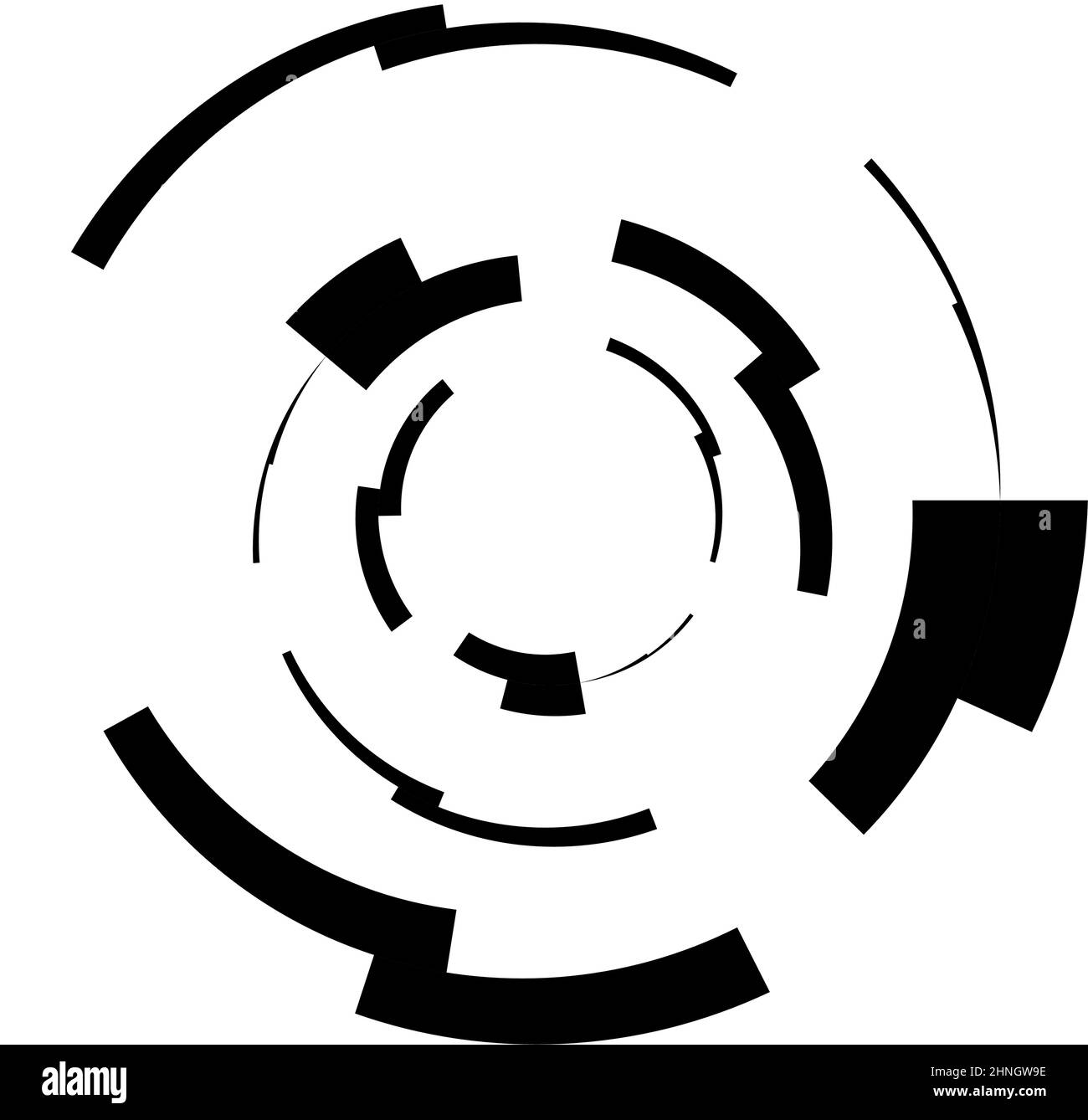 Abstract circle graphic. Geometric circle, ring design element ...