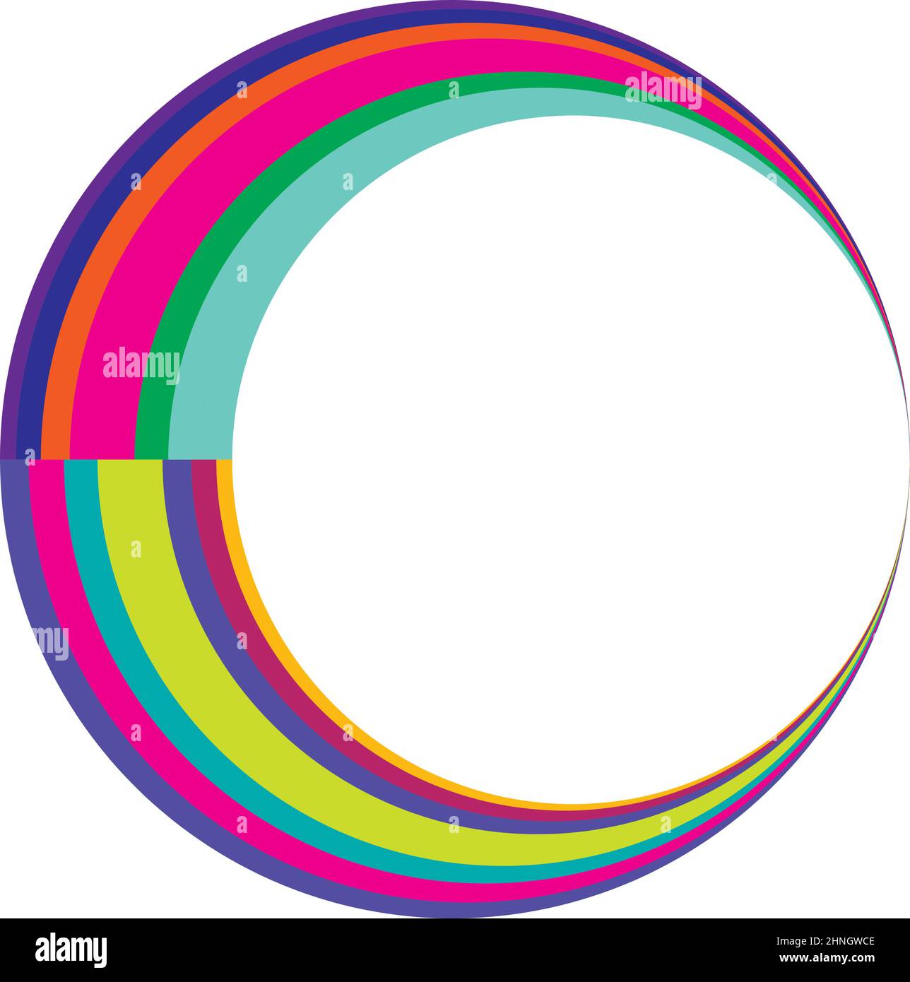 Abstract circle graphic. Geometric circle, ring design element ...