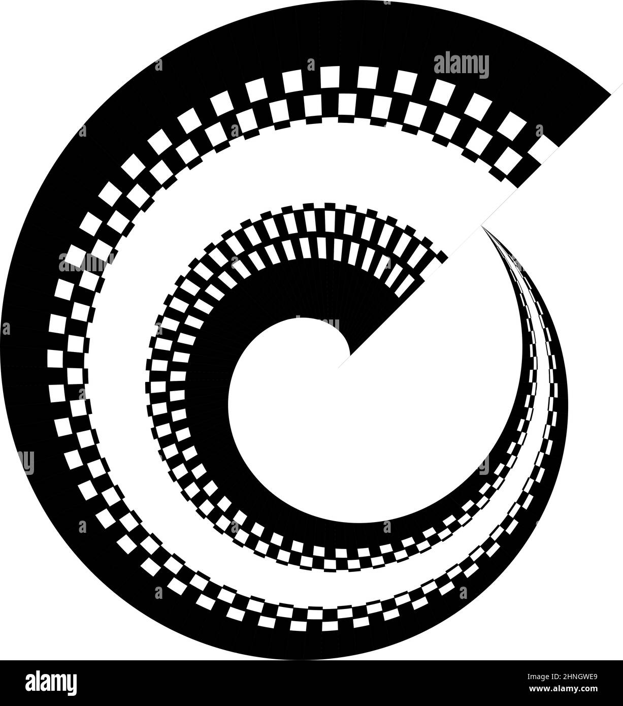 Abstract circle graphic. Geometric circle, ring design element ...