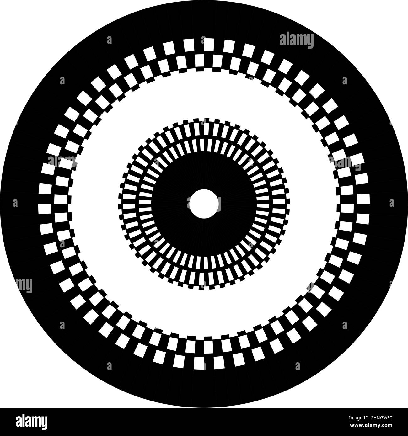 Abstract Circle Graphic Geometric Circle Ring Design Element Circular Concentric Angular