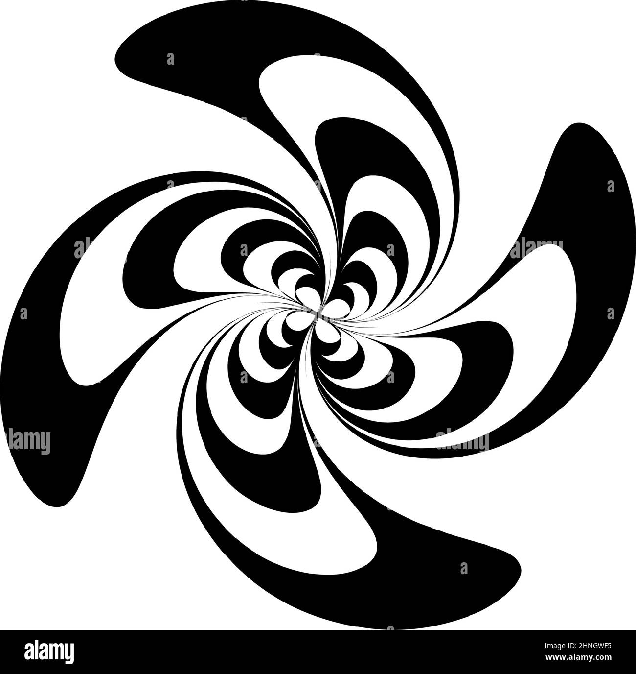 Abstract op-art element(s). Optical, visual art shapes, icons, symbols ...