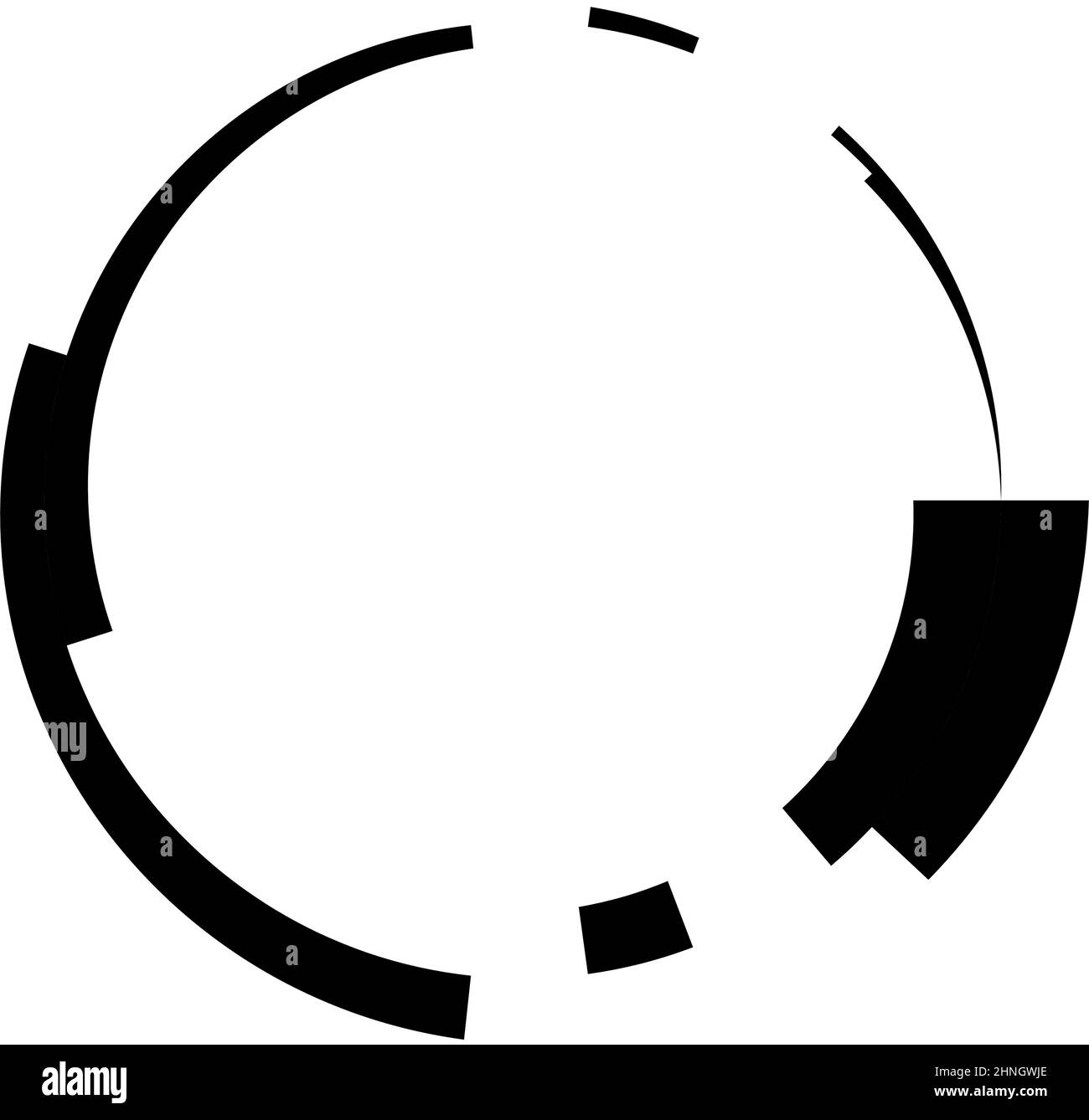 Abstract circle graphic. Geometric circle, ring design element ...