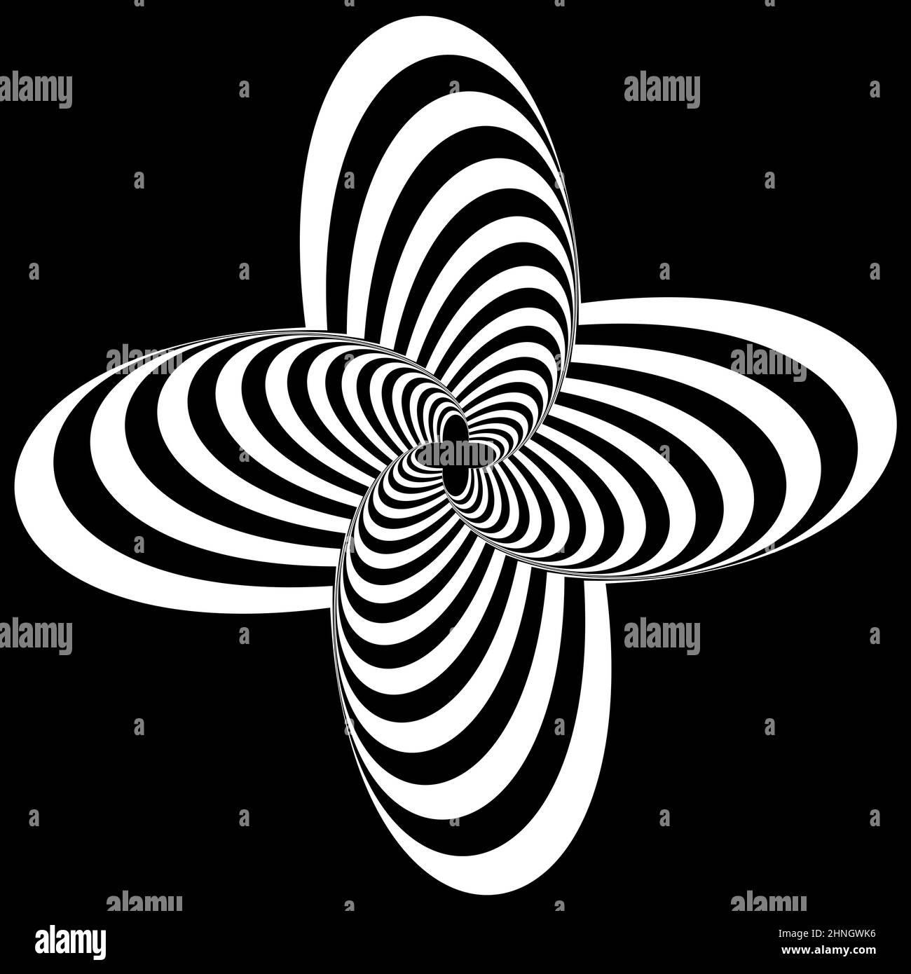 Abstract op-art element(s). Optical, visual art shapes, icons, symbols ...