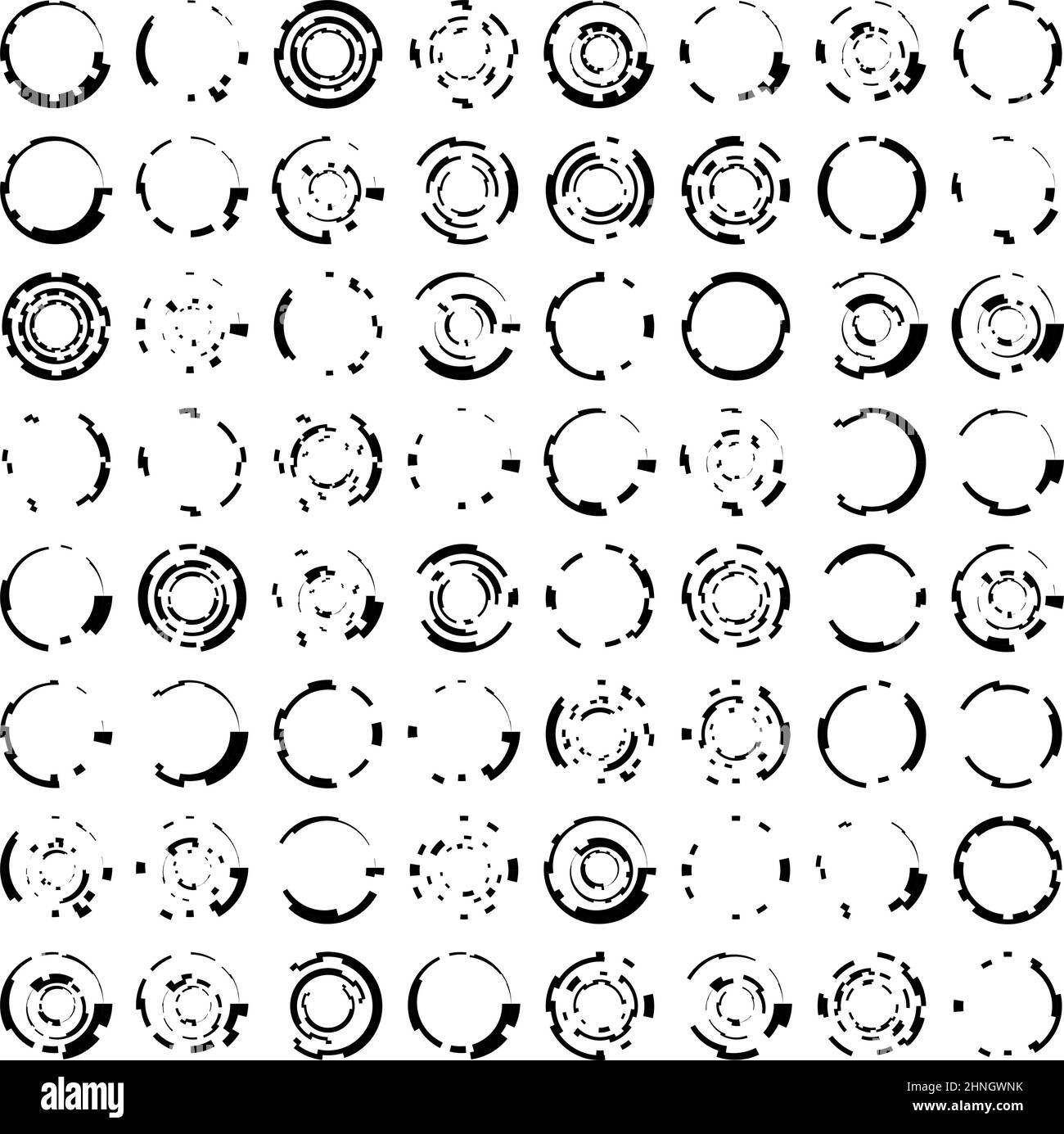 Abstract circle graphic. Geometric circle, ring design element ...