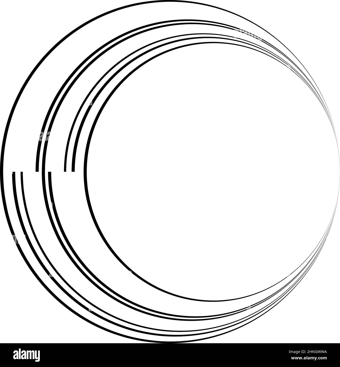 Abstract circle graphic. Geometric circle, ring design element ...