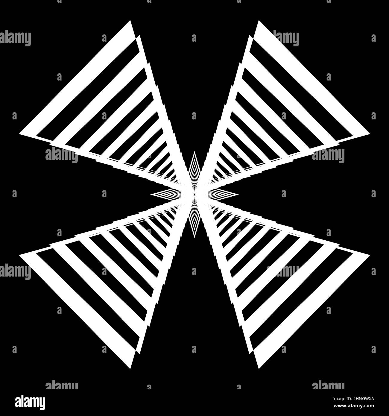 Abstract op-art element(s). Optical, visual art shapes, icons, symbols ...