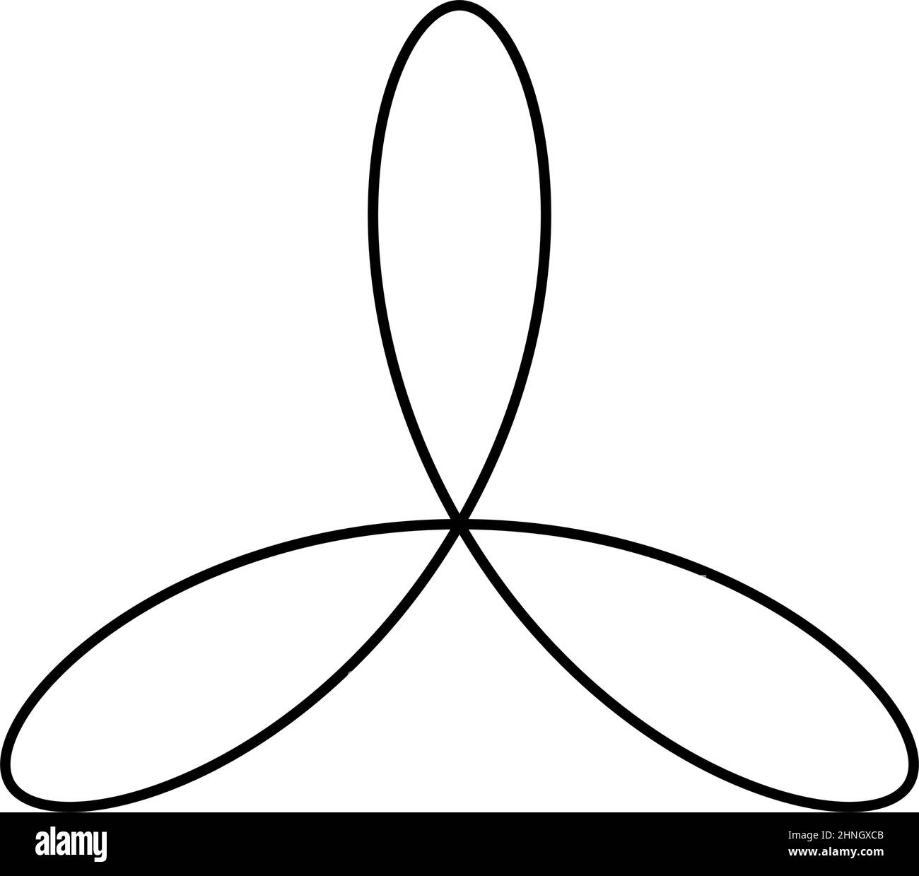 Simple flower shapes, petals silhouette - stock vector illustration ...