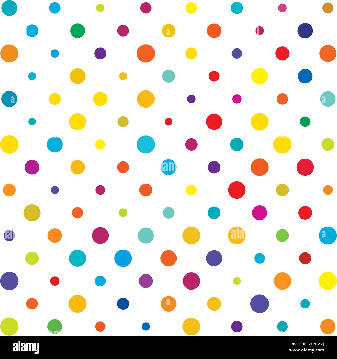 Colorful random, diffuse circles, dots pattern. Scattered speckles ...
