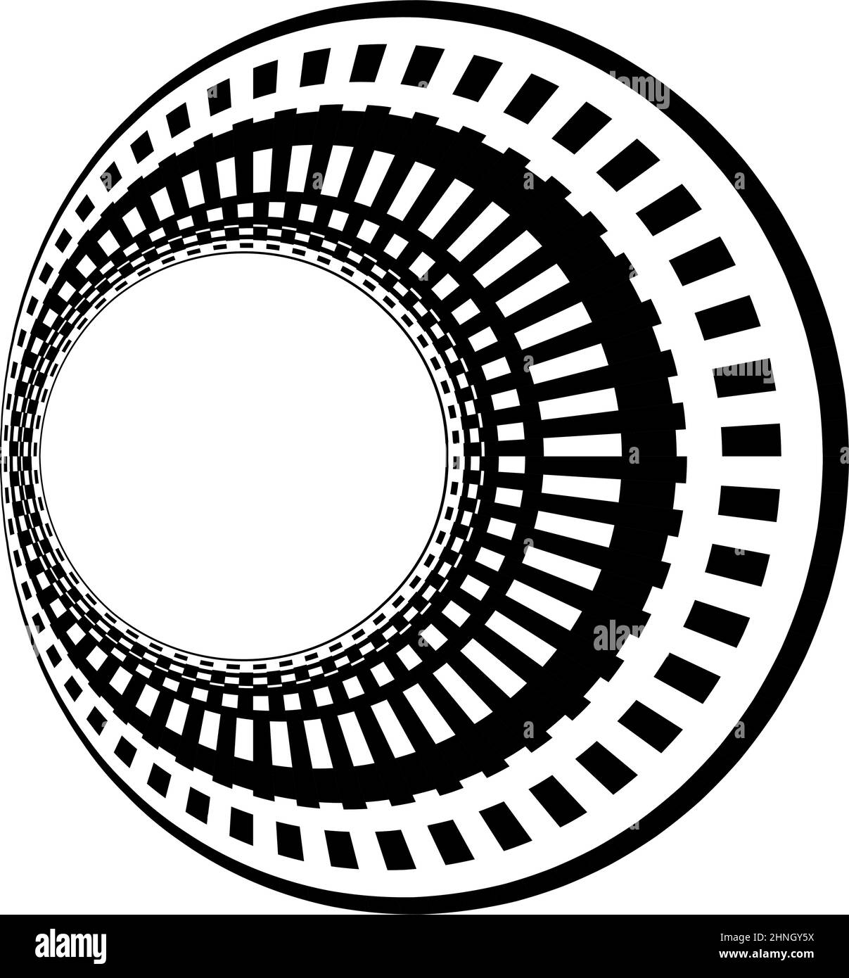 Abstract circle graphic. Geometric circle, ring design element ...