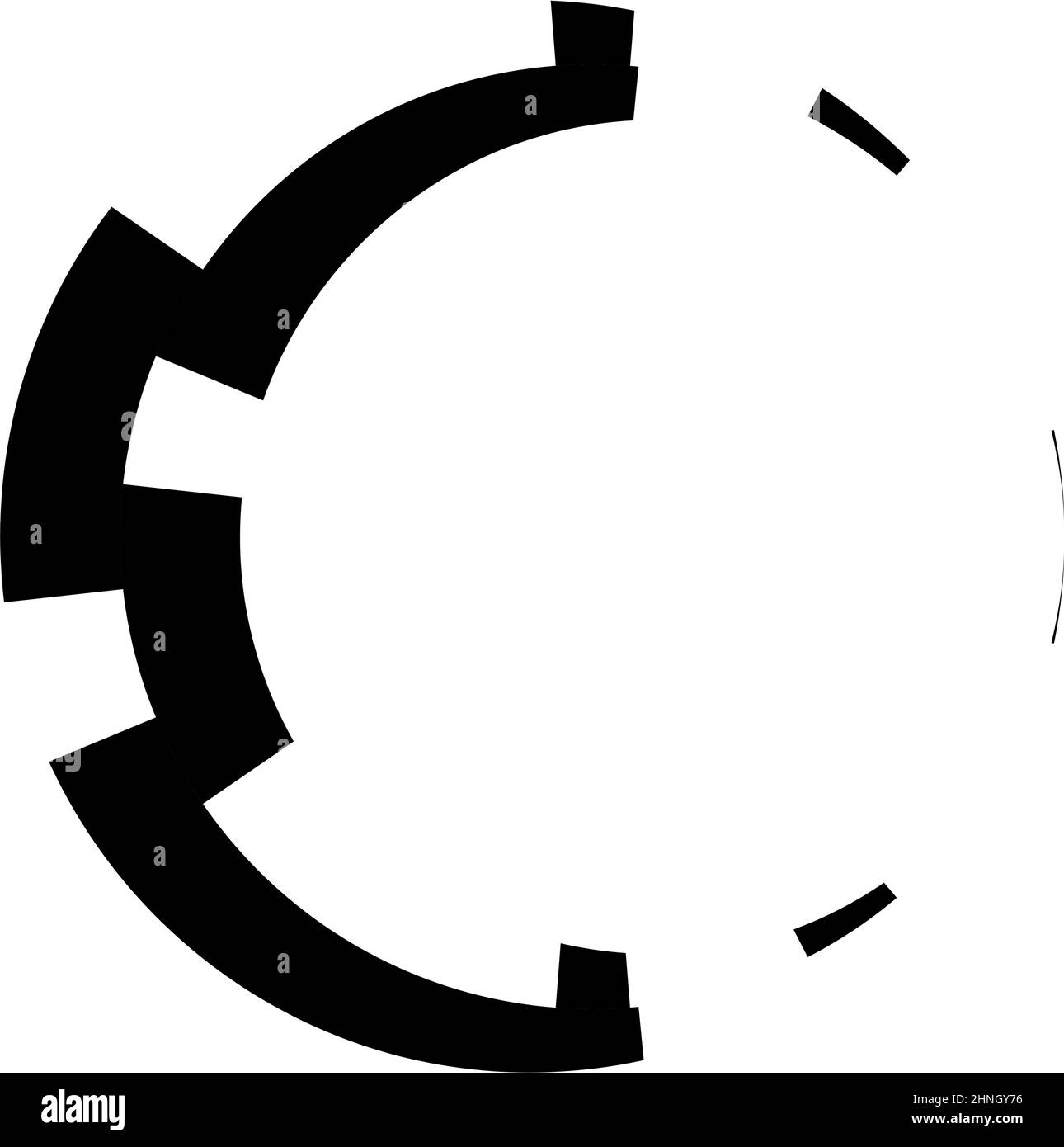 Abstract circle graphic. Geometric circle, ring design element ...