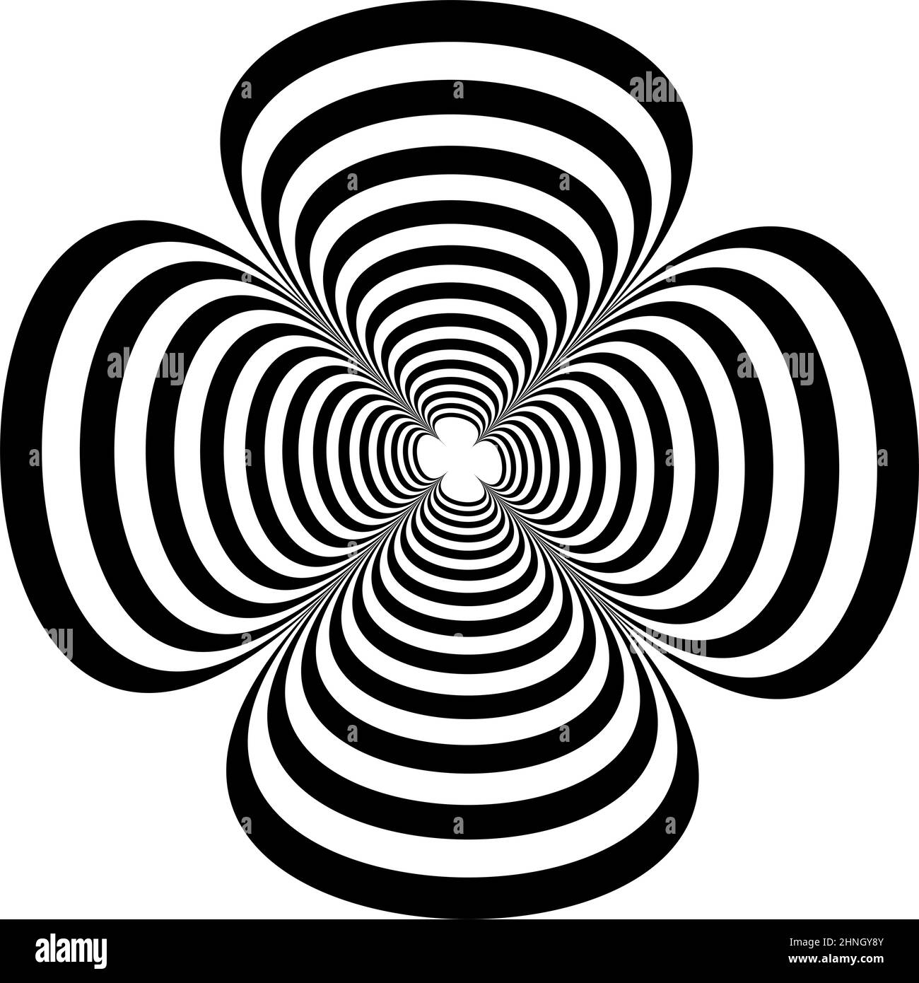 Abstract op-art element(s). Optical, visual art shapes, icons, symbols ...