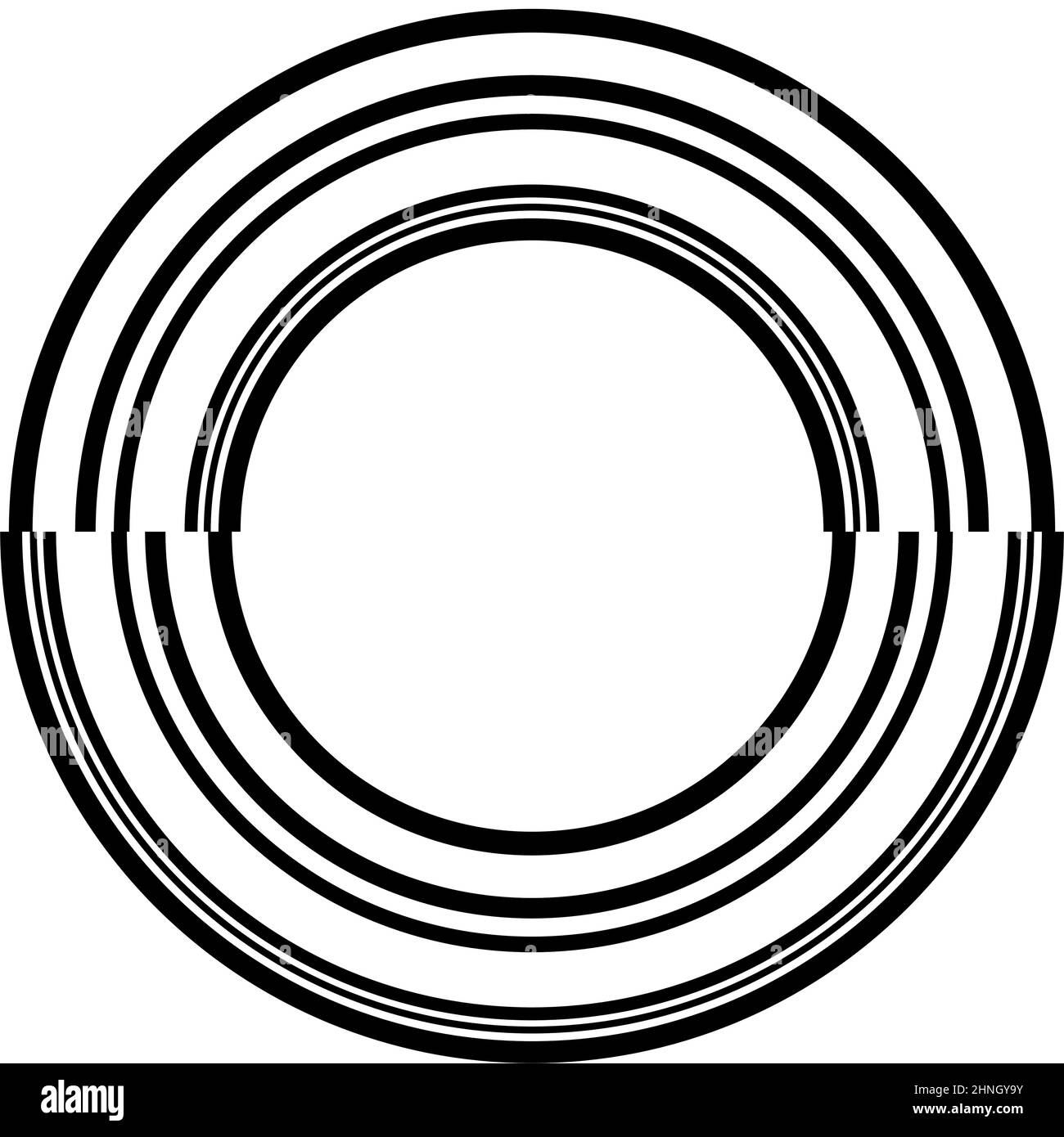 Abstract circle graphic. Geometric circle, ring design element ...