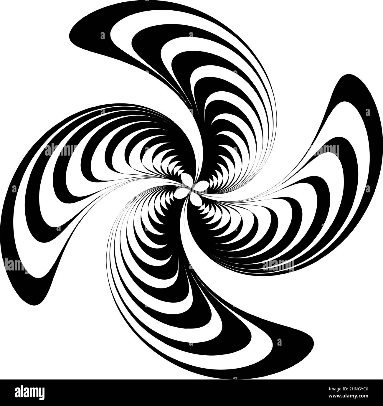 Abstract op-art element(s). Optical, visual art shapes, icons, symbols ...