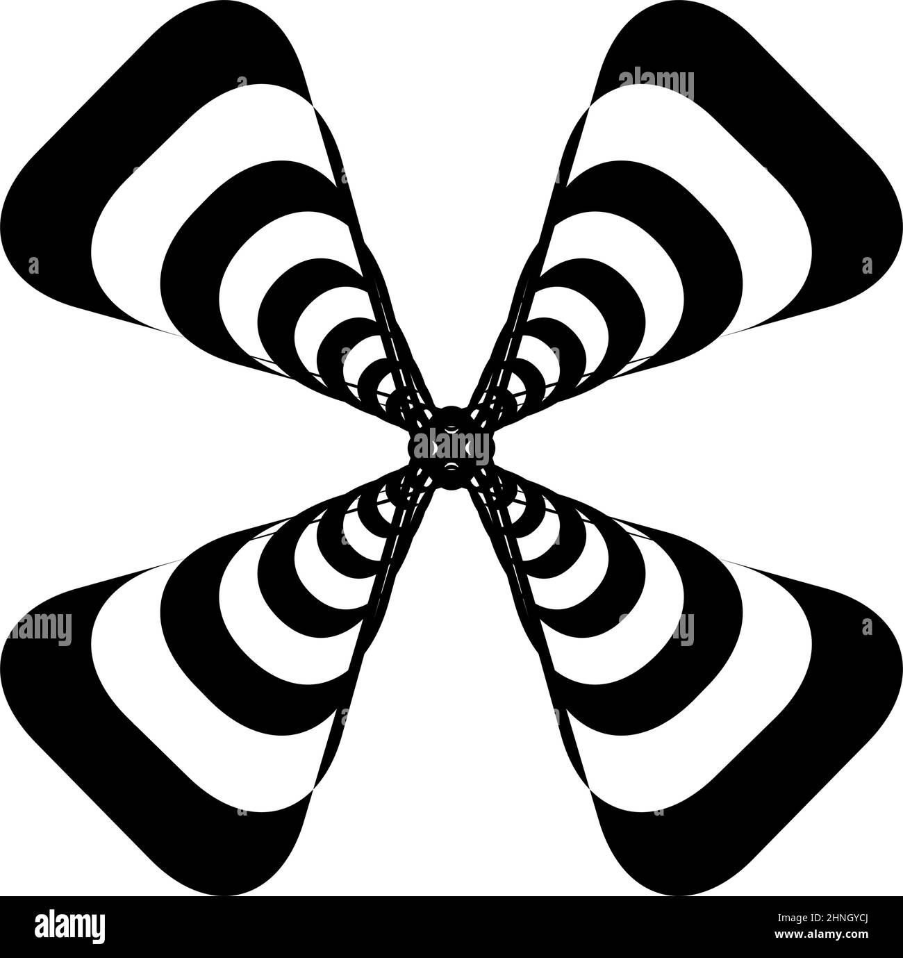 Abstract op-art element(s). Optical, visual art shapes, icons, symbols ...