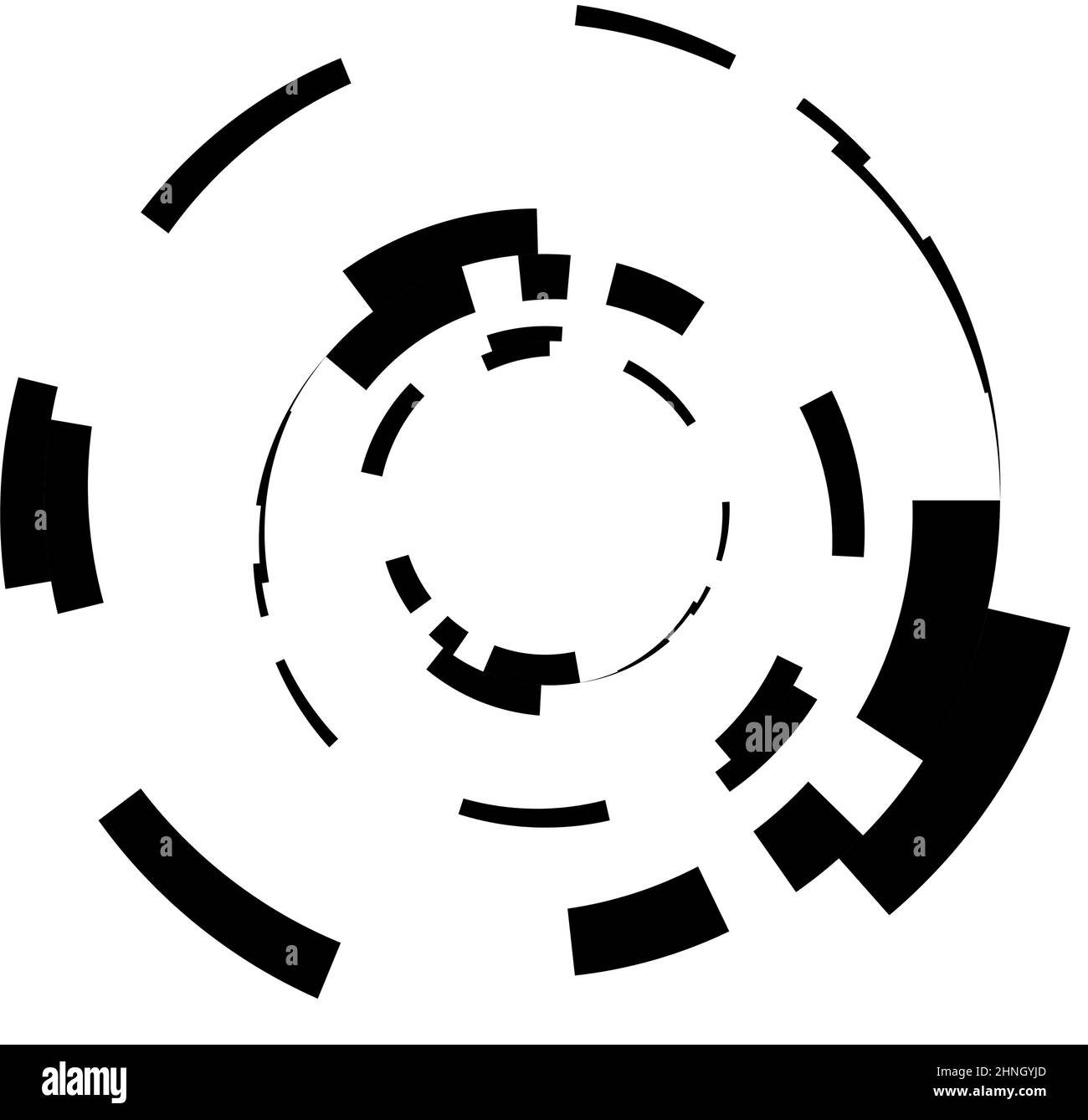 Abstract circle graphic. Geometric circle, ring design element ...