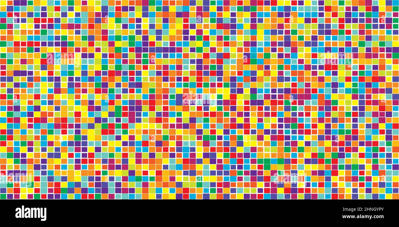 Random mosaic square tiles seamless, repeatable cubism pattern, texture ...