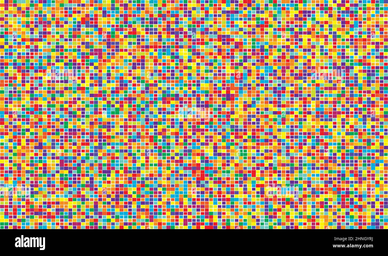 Random mosaic square tiles seamless, repeatable cubism pattern, texture ...