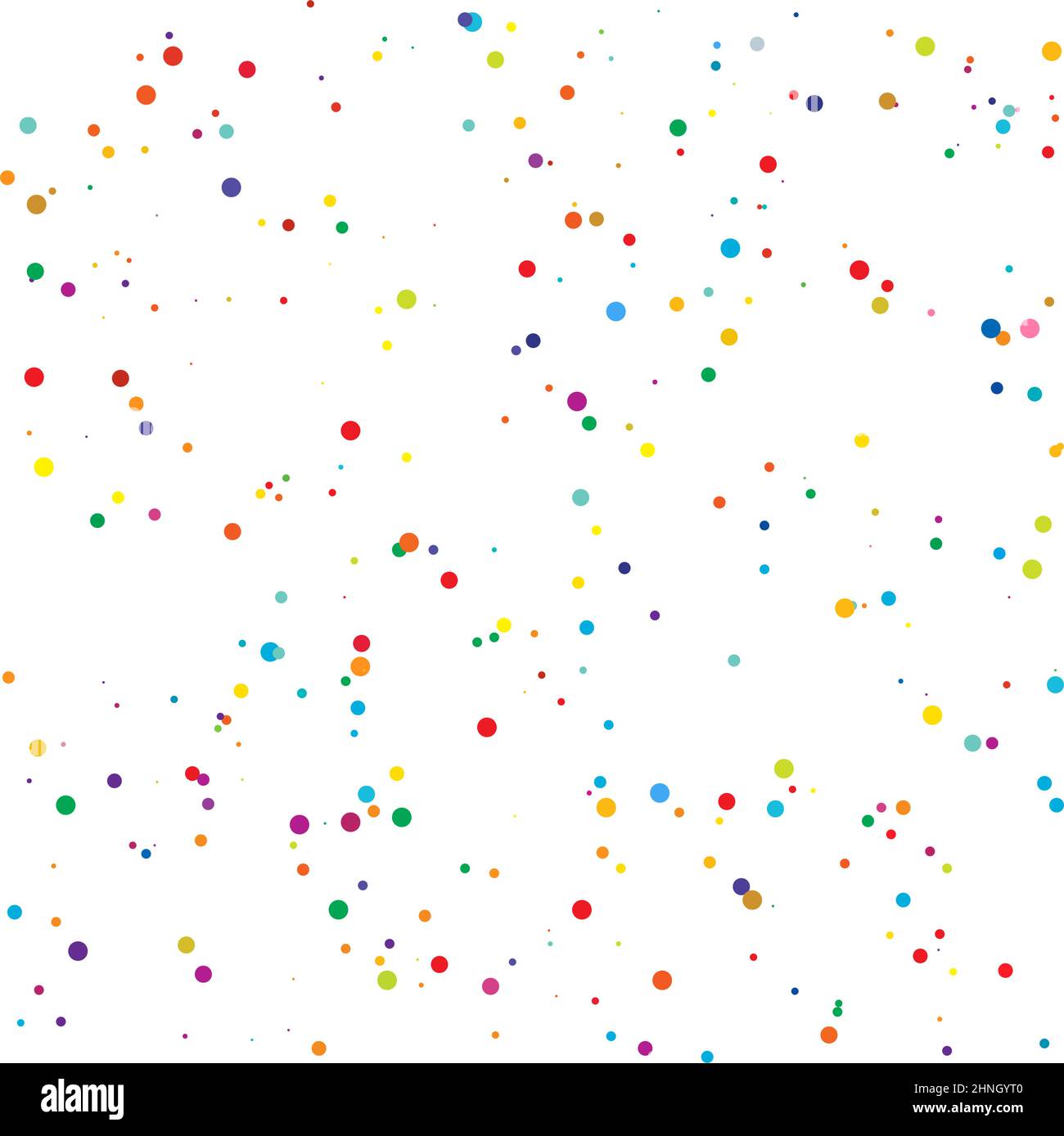 Colorful random, diffuse circles, dots pattern. Scattered speckles ...