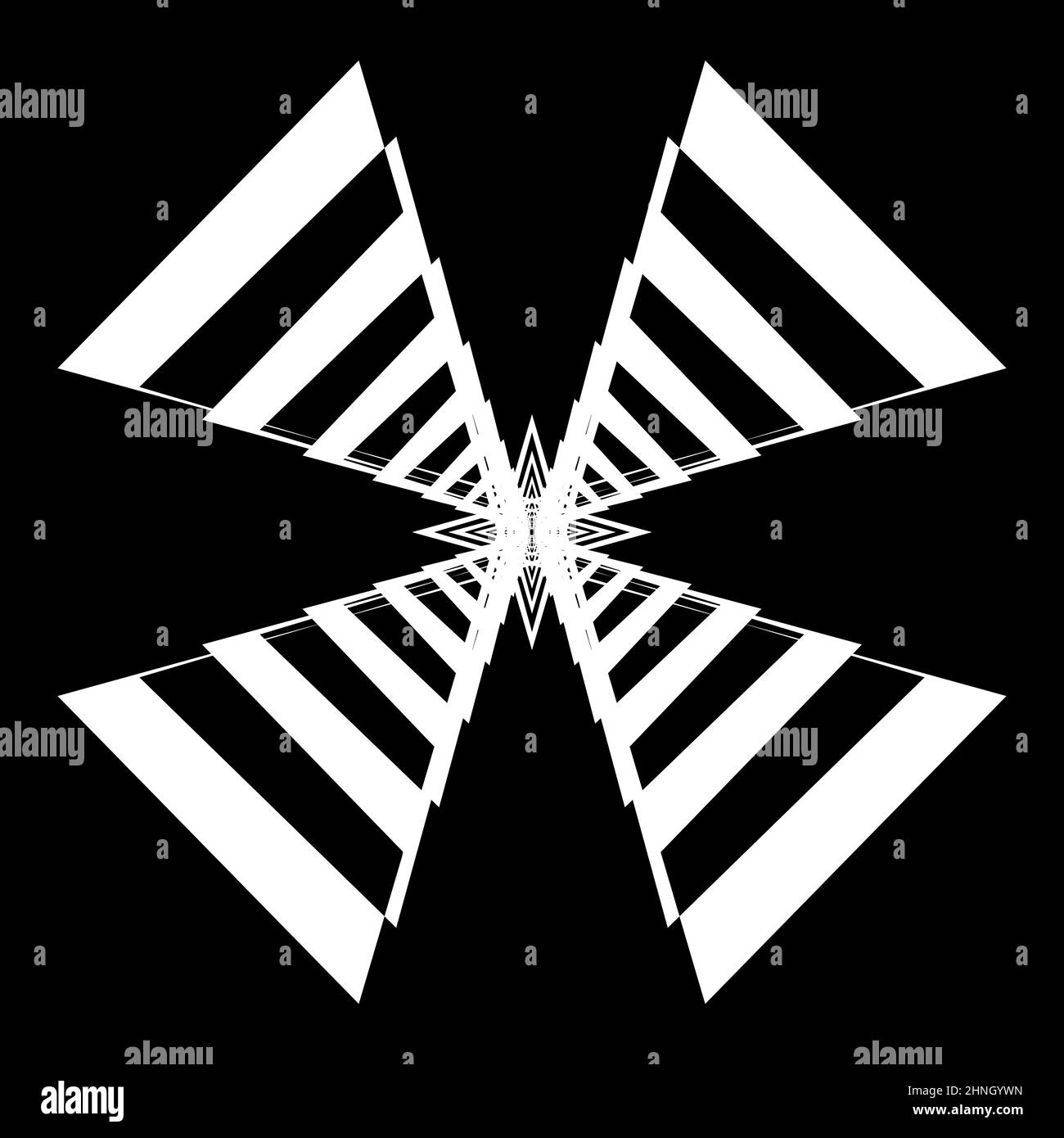 Abstract op-art element(s). Optical, visual art shapes, icons, symbols ...