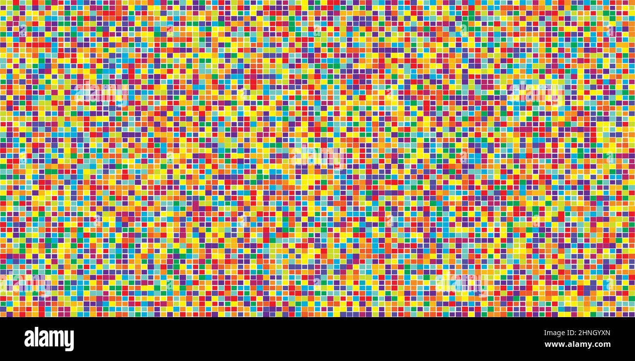 Random mosaic square tiles seamless, repeatable cubism pattern, texture ...