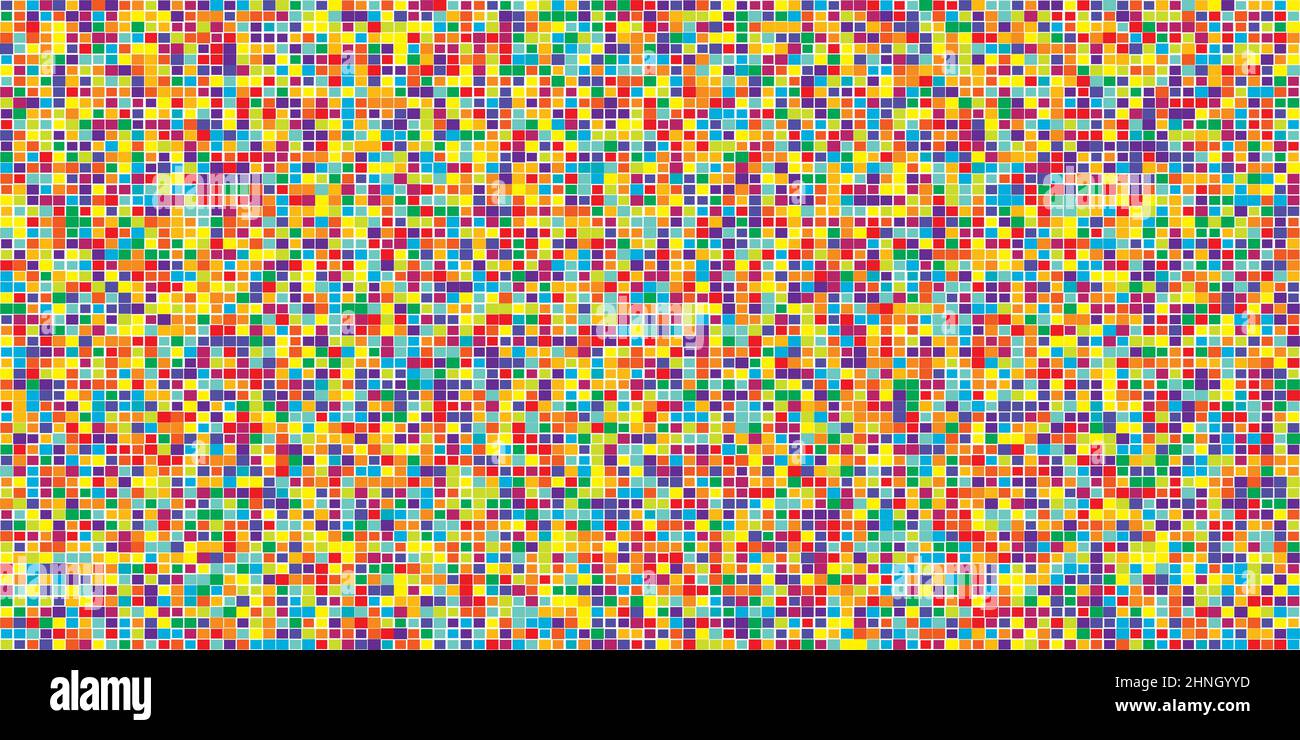 Random mosaic square tiles seamless, repeatable cubism pattern, texture ...