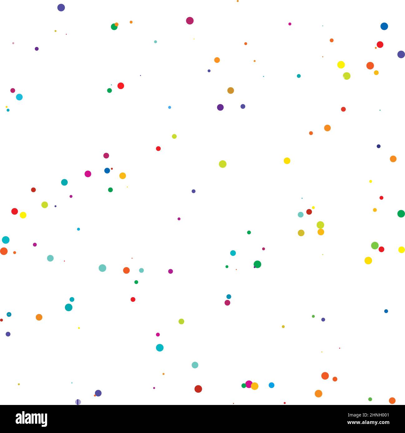 Colorful random, diffuse circles, dots pattern. Scattered speckles ...