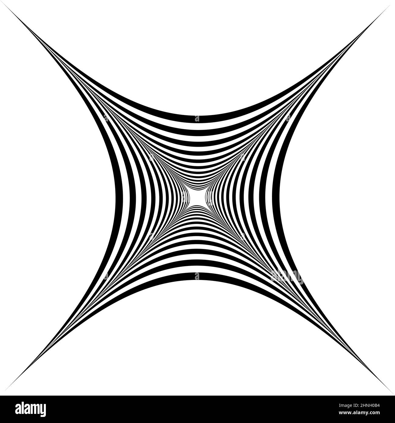 Abstract op-art element(s). Optical, visual art shapes, icons, symbols ...