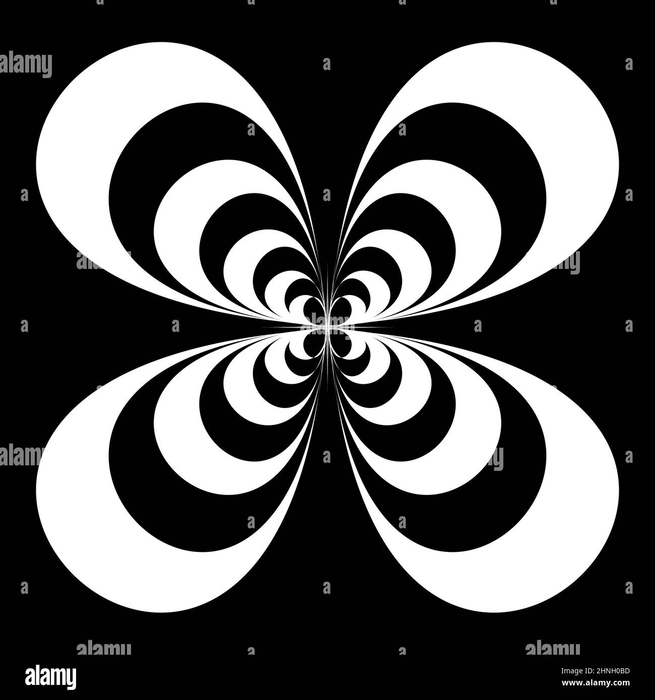 Abstract op-art element(s). Optical, visual art shapes, icons, symbols ...