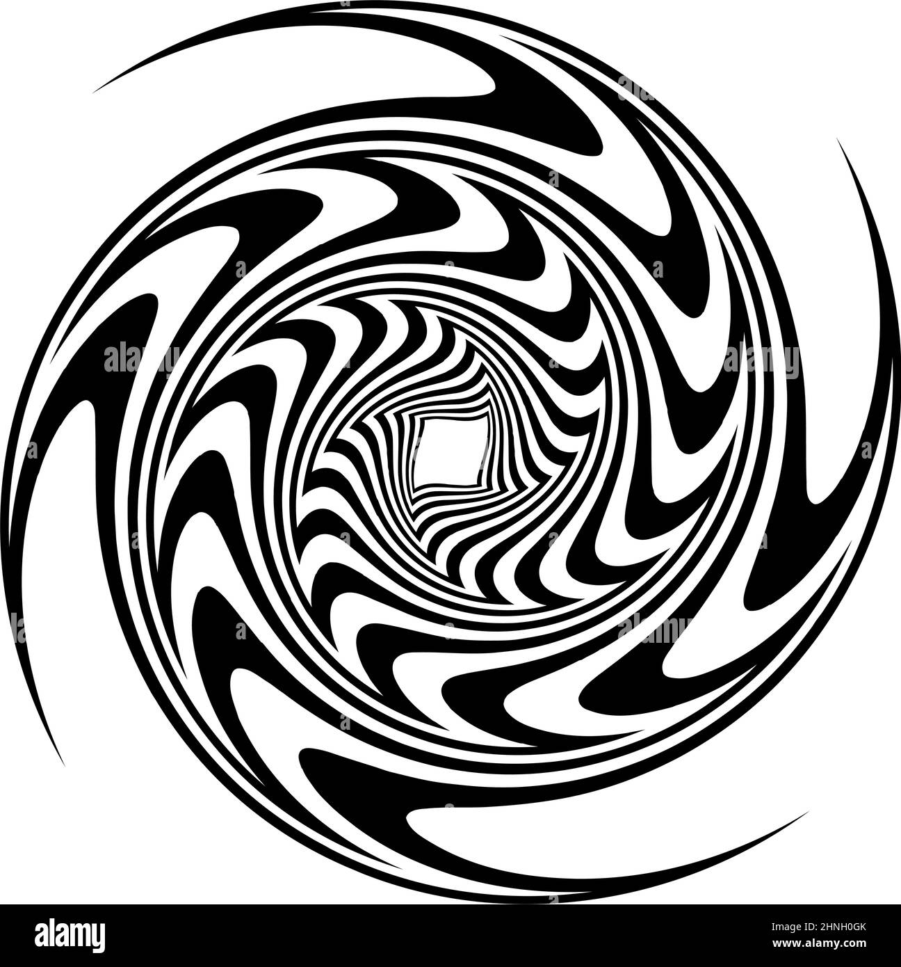 Abstract op-art element(s). Optical, visual art shapes, icons, symbols ...