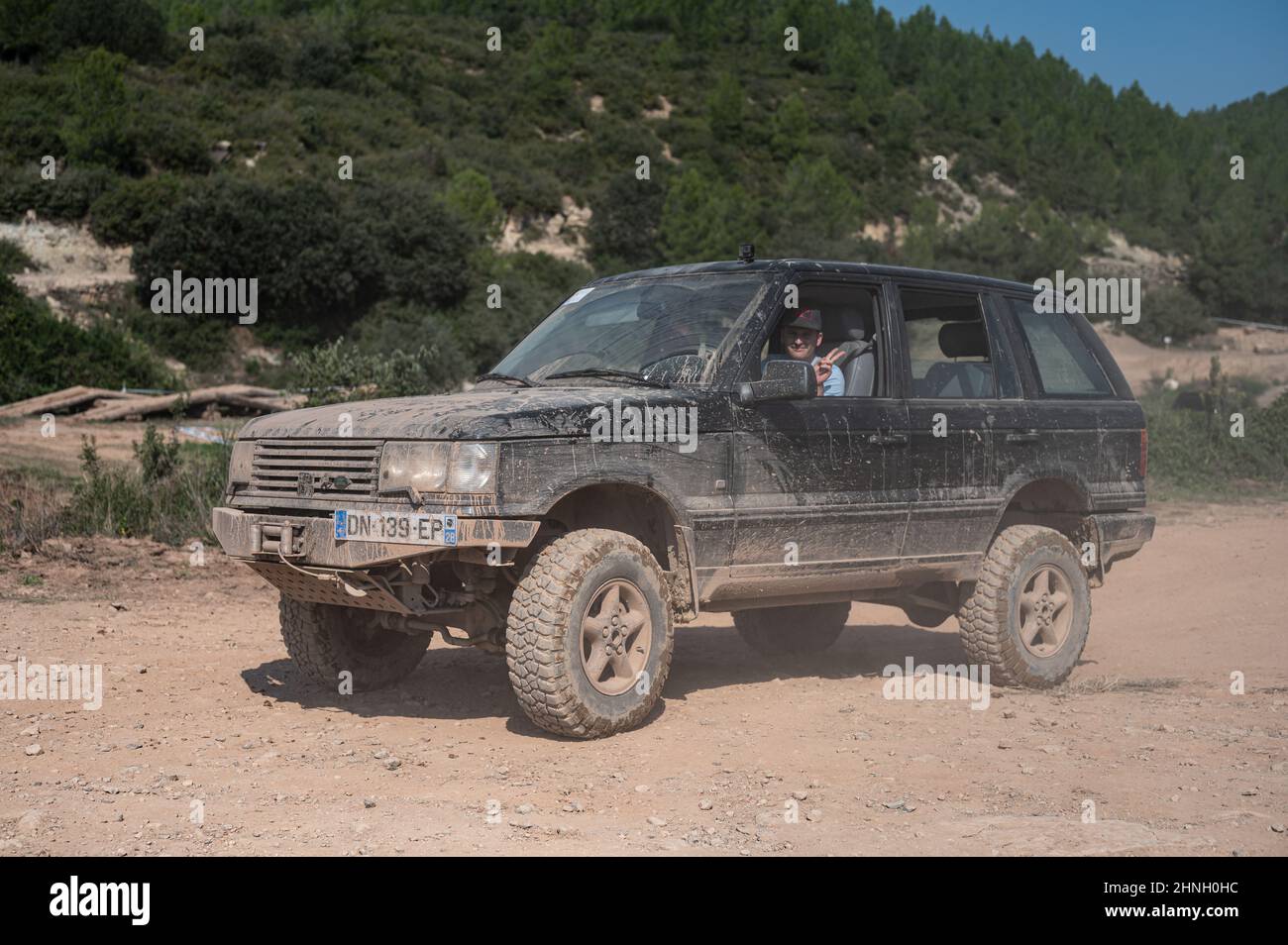 Range Rover Classic modified for the off-roader Stock Photo - Alamy