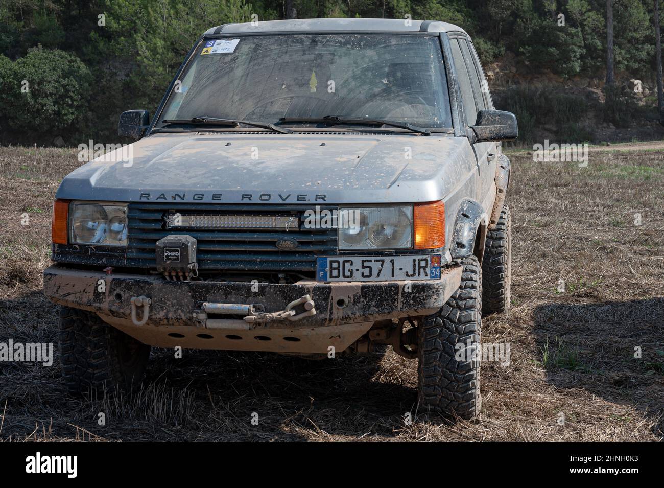 Range Rover Classic modified for the off-roader Stock Photo - Alamy