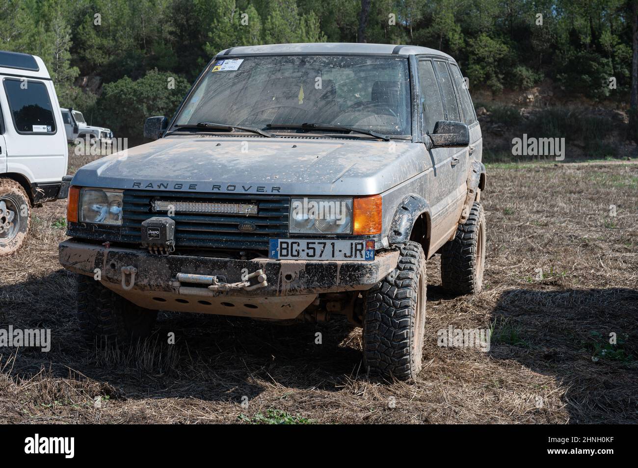 Range Rover Classic modified for the off-roader Stock Photo - Alamy