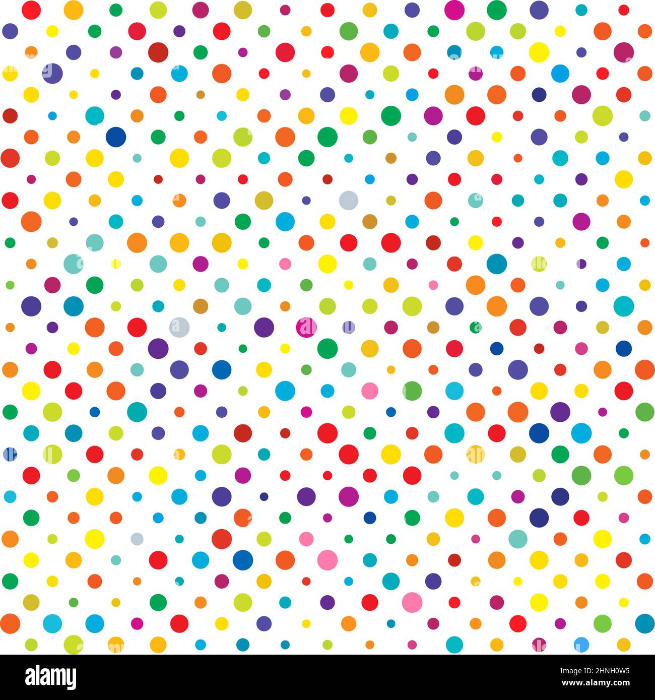 Colorful random, diffuse circles, dots pattern. Scattered speckles ...