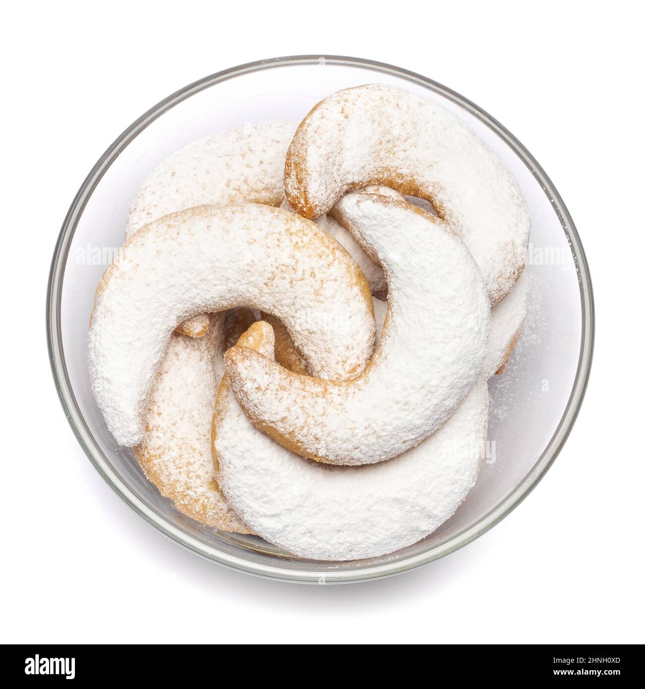 Traditional German or Austrian Vanillekipferl vanilla kipferl cookies ...