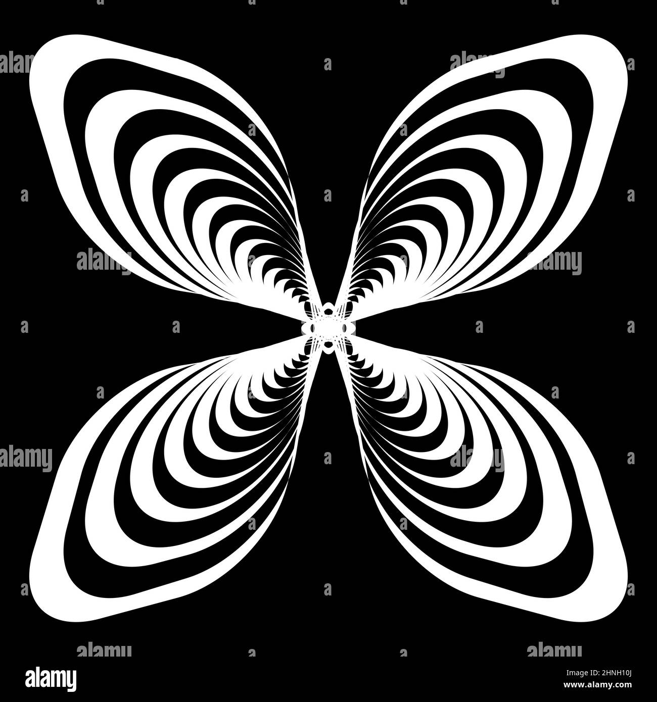 Abstract op-art element(s). Optical, visual art shapes, icons, symbols ...