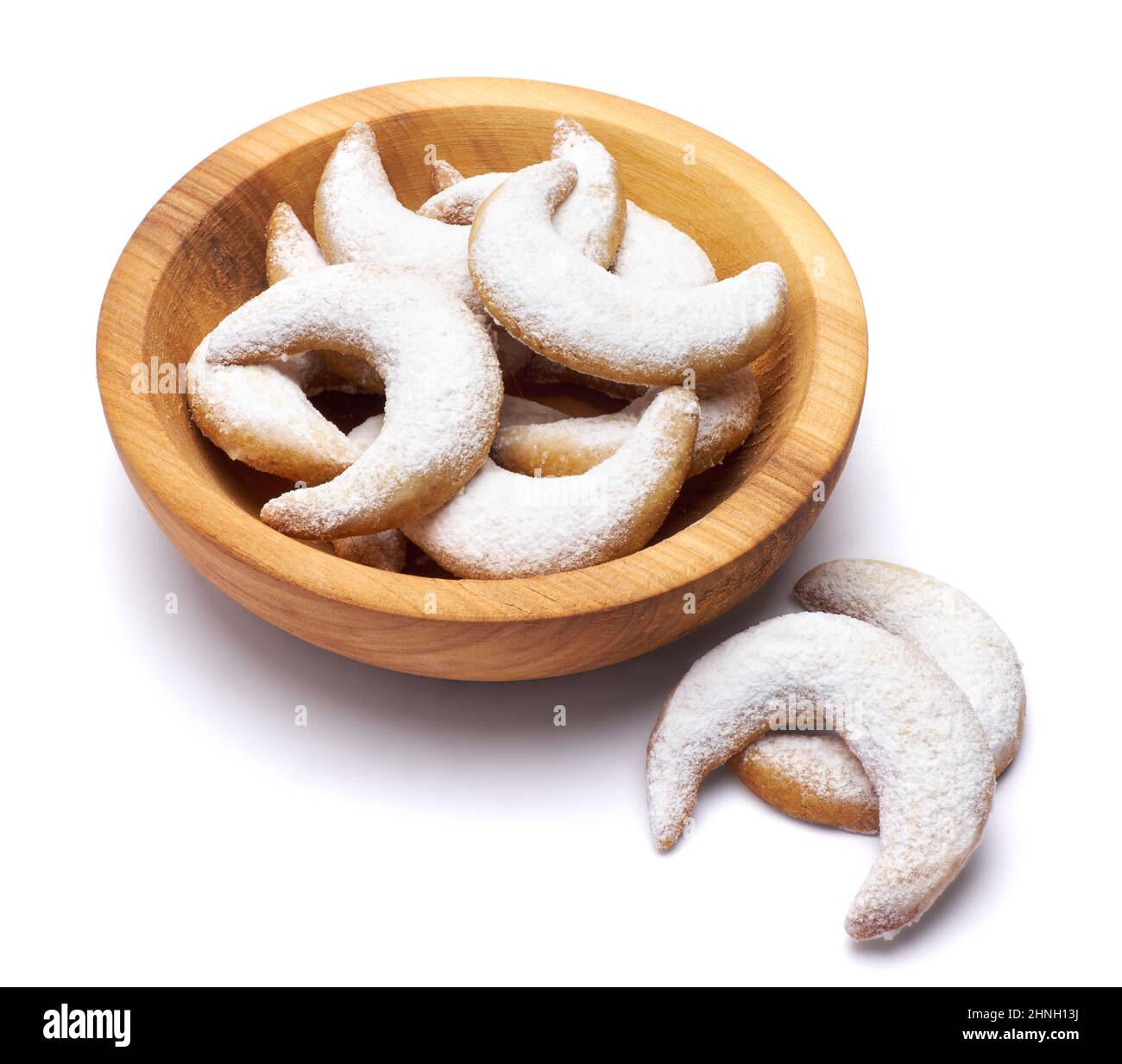 Traditional German or Austrian Vanillekipferl vanilla kipferl cookies ...