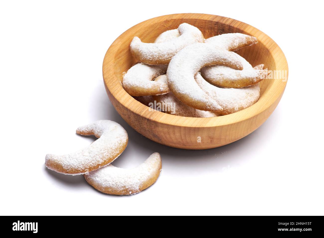 Traditional German or Austrian Vanillekipferl vanilla kipferl cookies ...