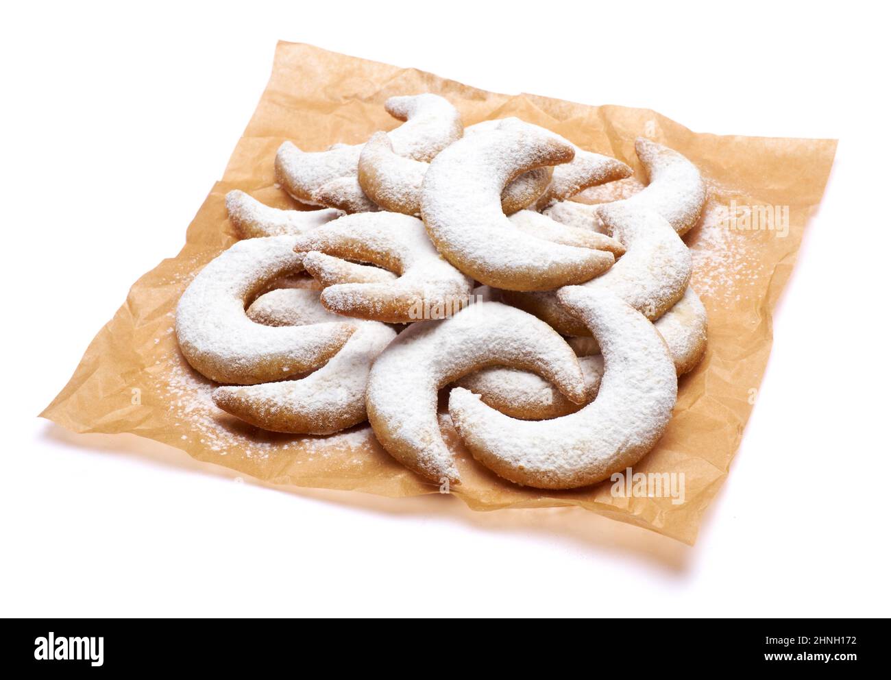 Traditional German or Austrian Vanillekipferl vanilla kipferl cookies ...