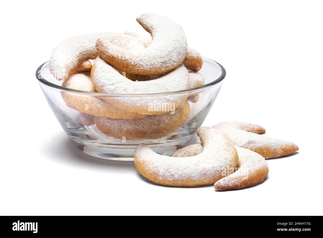 Traditional German or Austrian Vanillekipferl vanilla kipferl cookies ...