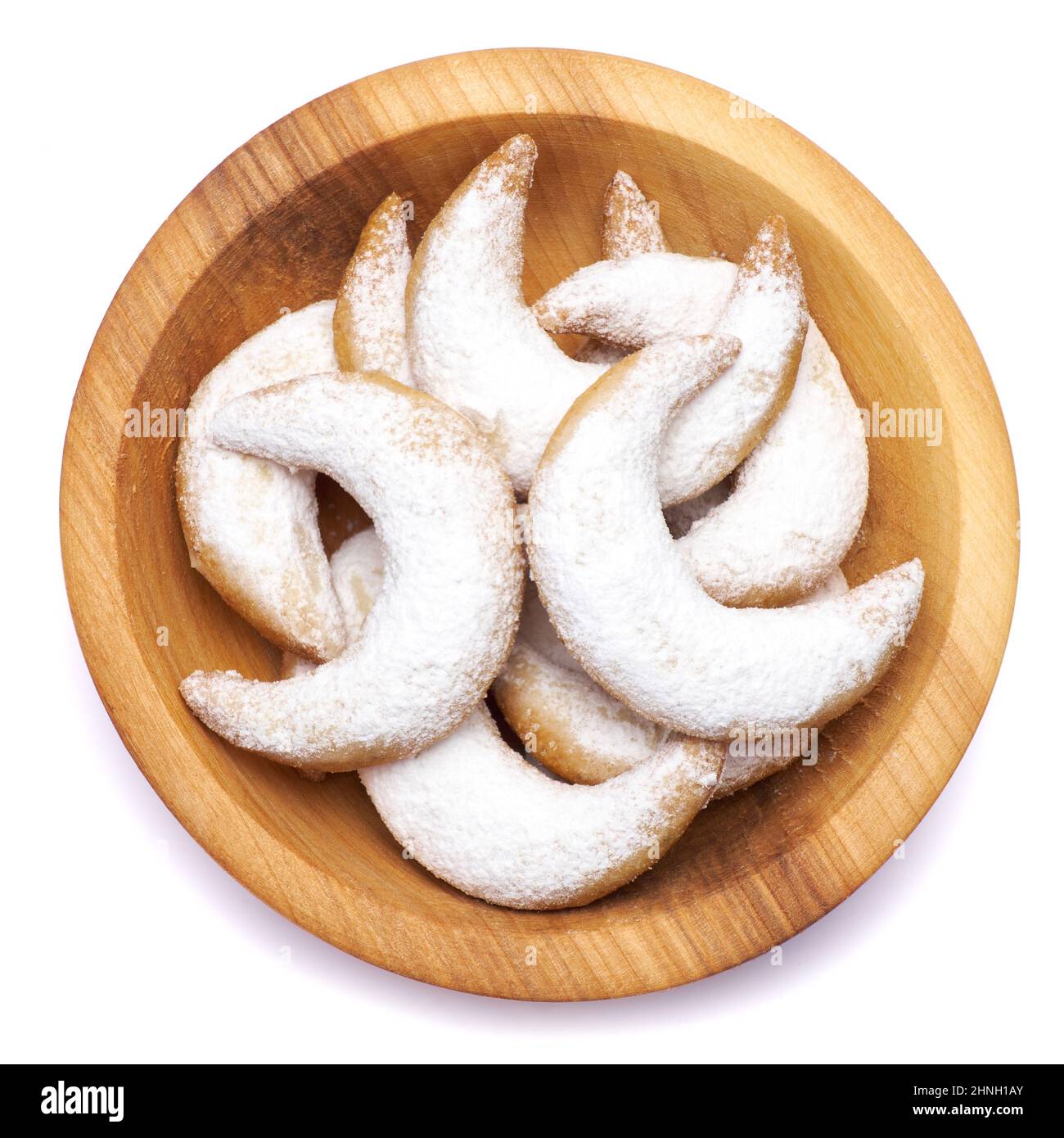 Traditional German or Austrian Vanillekipferl vanilla kipferl cookies ...