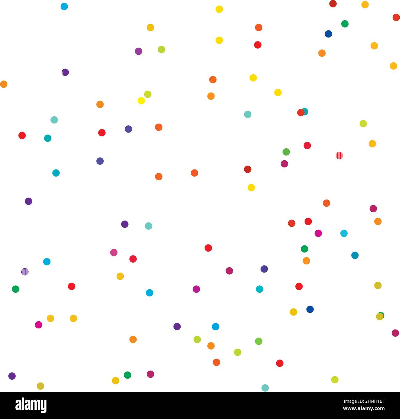 Colorful random, diffuse circles, dots pattern. Scattered speckles ...