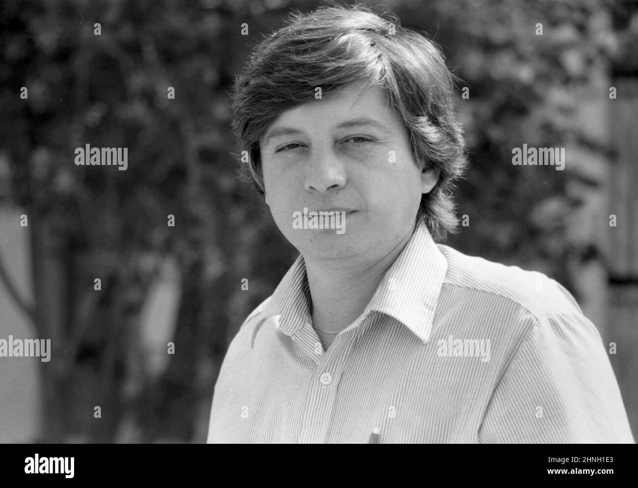 Los Angeles, CA, USA, 1984. Portrait of the Romanian sports journalist ...