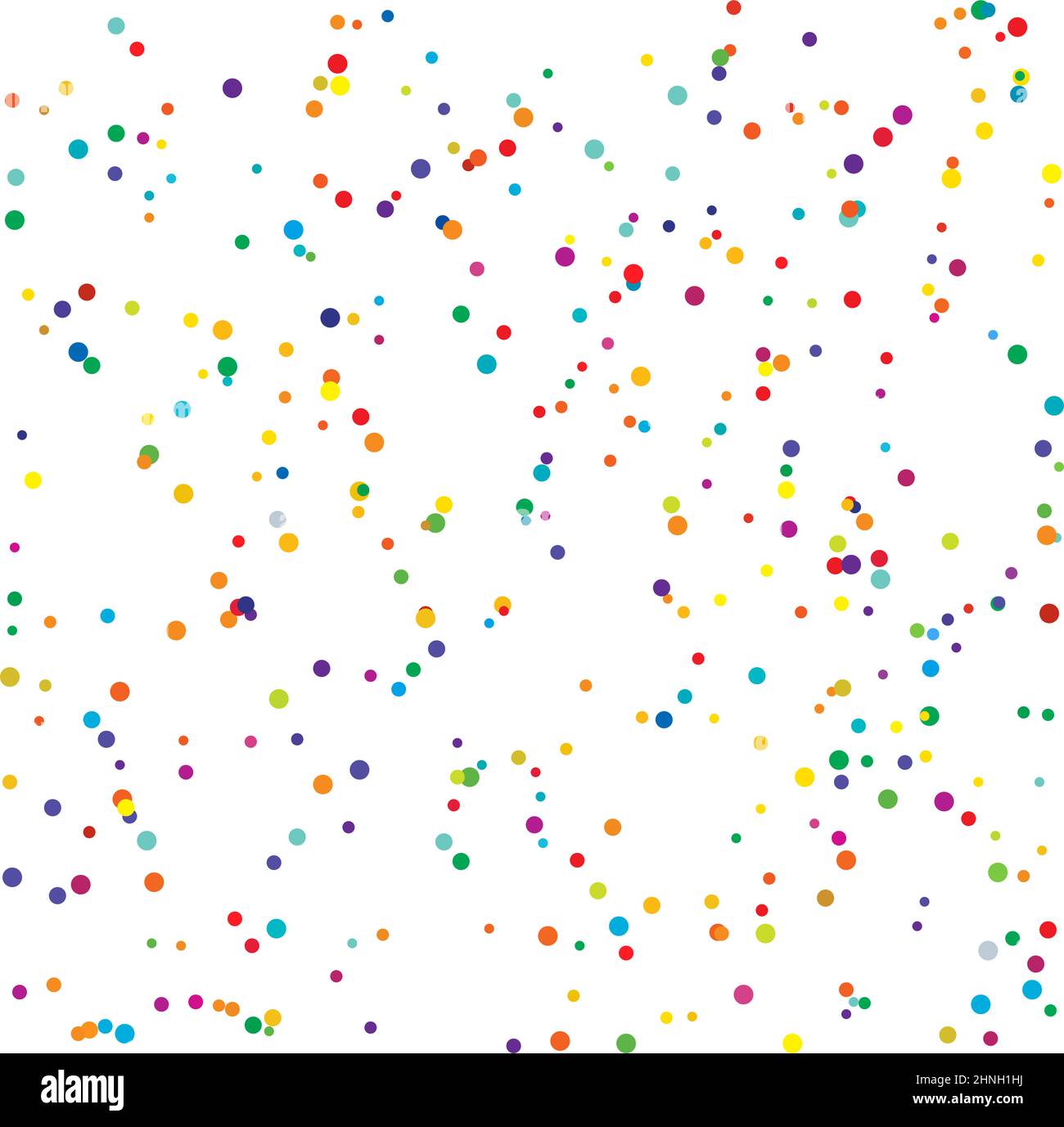 Colorful random, diffuse circles, dots pattern. Scattered speckles ...